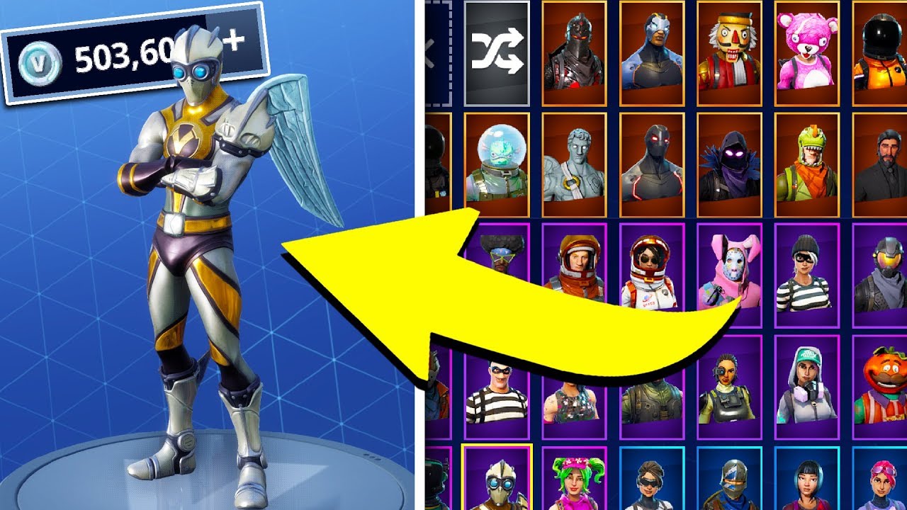 The RICHEST FORTNITE ACCOUNT! *HALF WAY TO 1,000,000 V BUCKS ...