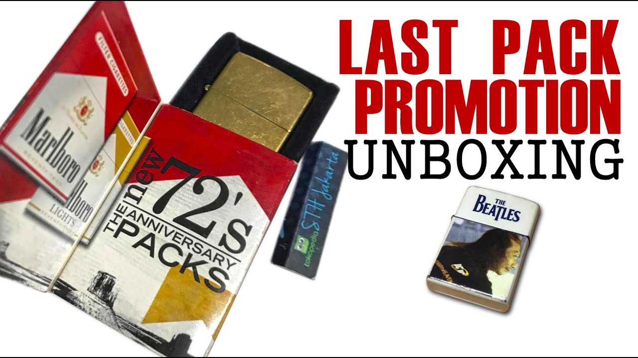 Unboxing zippo MARLBORO Gold Dust Last Promotion Pack Original - YouTube