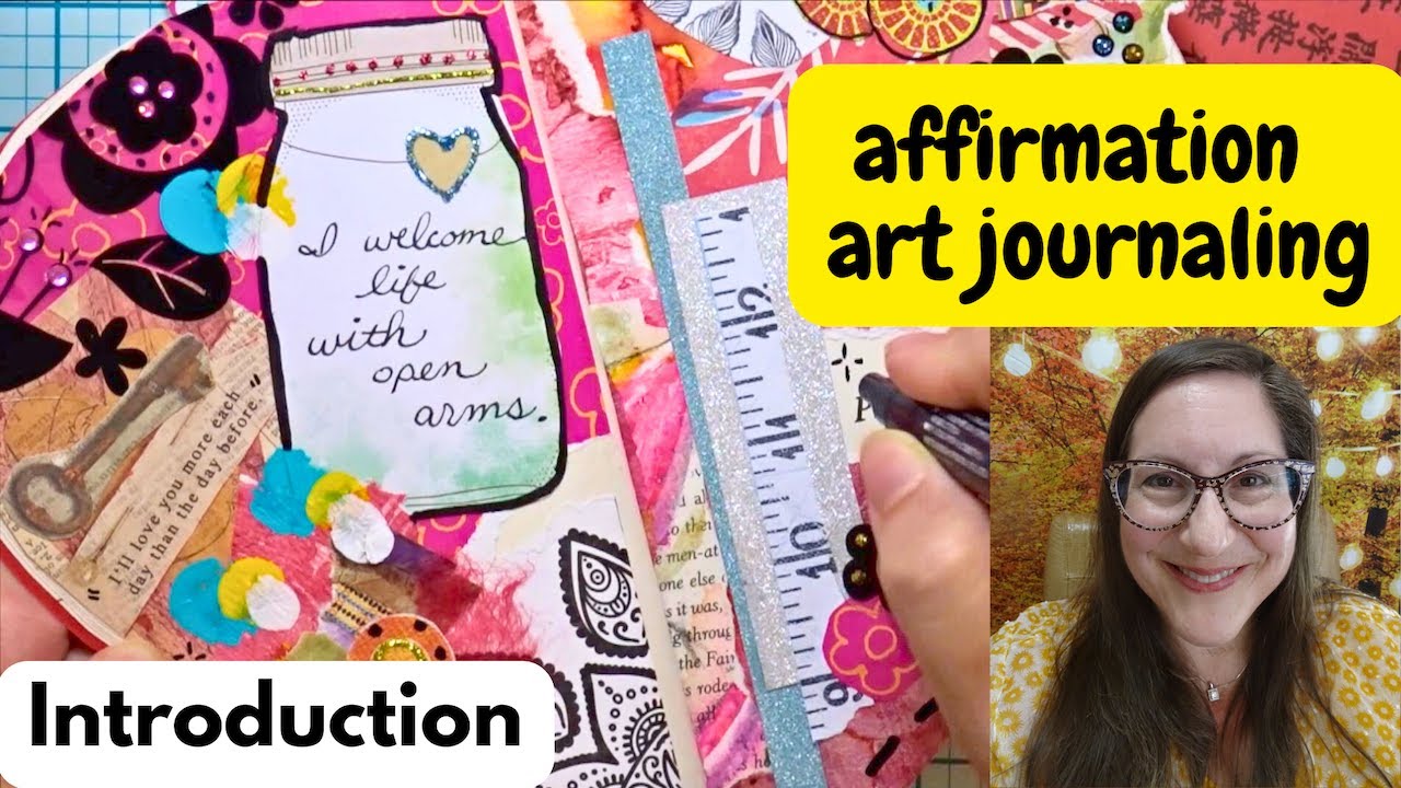 INTRODUCING: Altered Book Affirmation Collage🤩mixed media art journal ...