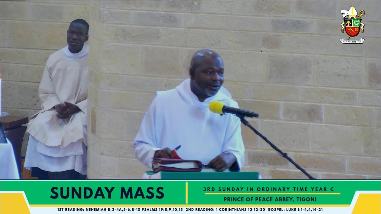 SUNDAY MASS || 3RD SUNDAY IN ORDINARY TIME || PRINCE OF PEACE ABBEY TIGONI || YEAR C pt2 - YouTube