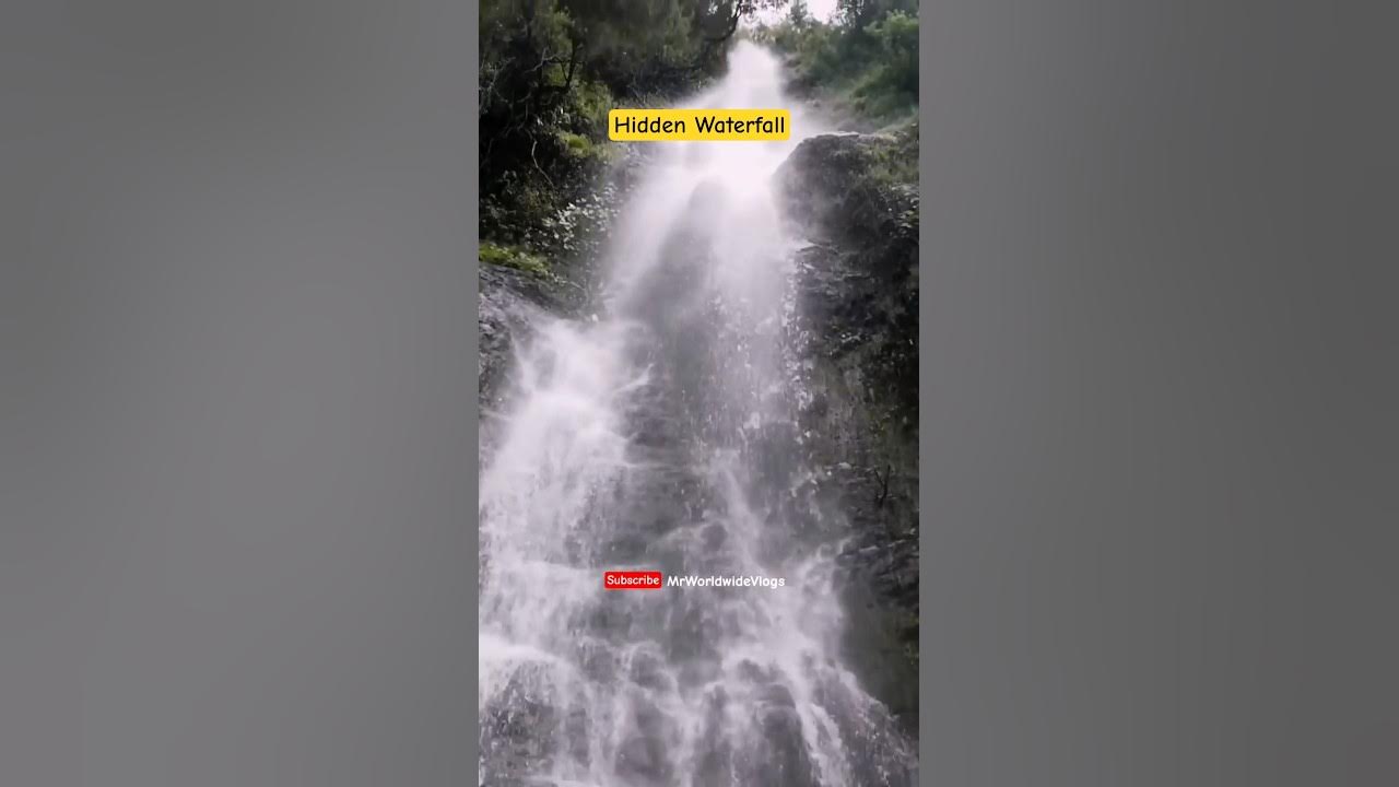 Witnessed a Hidden Waterfall😍 #waterfall #travel #shortsfeed # ...