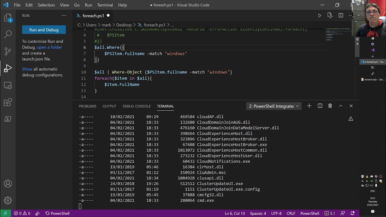 PowerShell - Looping differences - YouTube