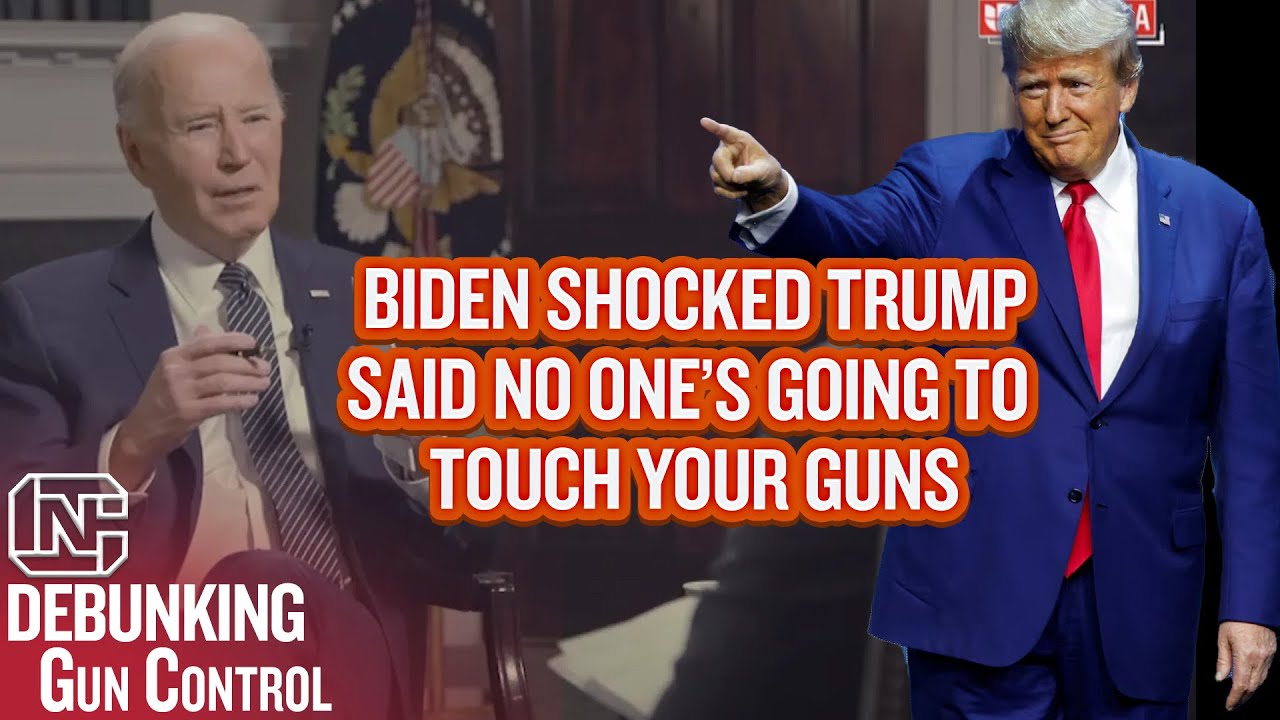 Biden Can't Believe Trump Said No One’s Going to Touch Your Guns - YouTube