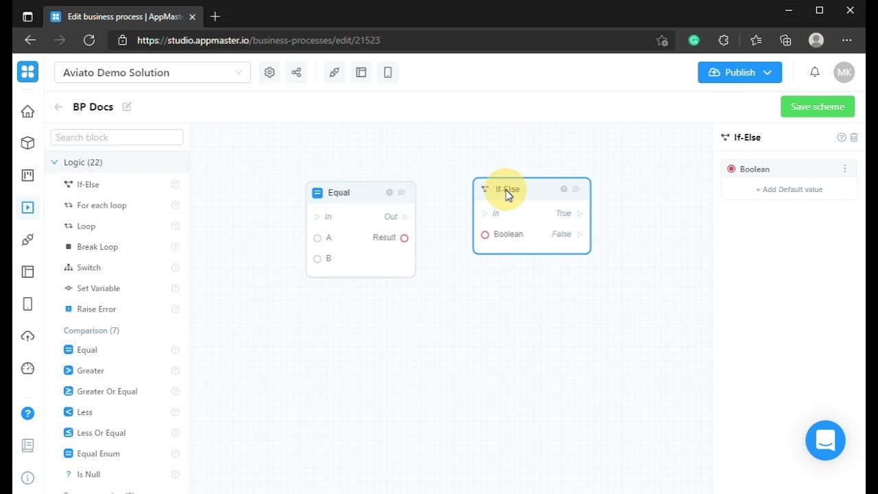 AppMaster.io Docs: Logic, If-Else - YouTube
