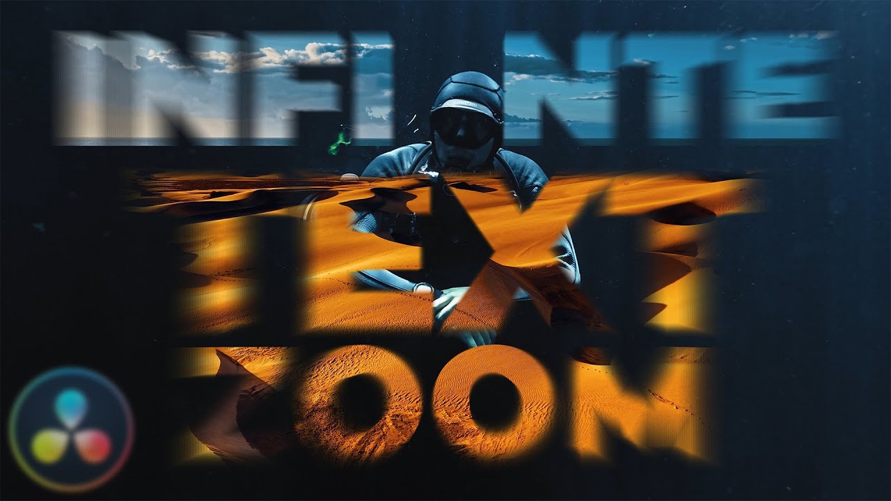 Incredible Infinite Text Zoom Effect Tutorial Davinci Resolve - YouTube