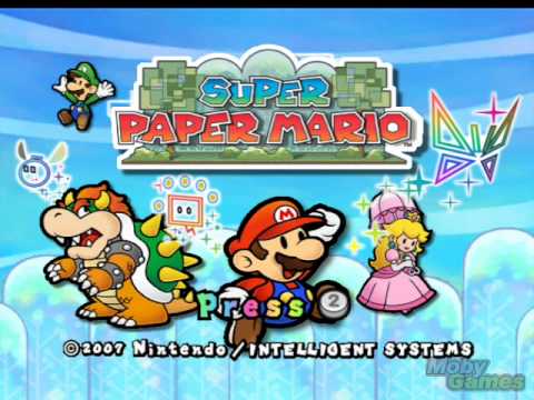 Super Paper Mario Music - Title Screen - YouTube