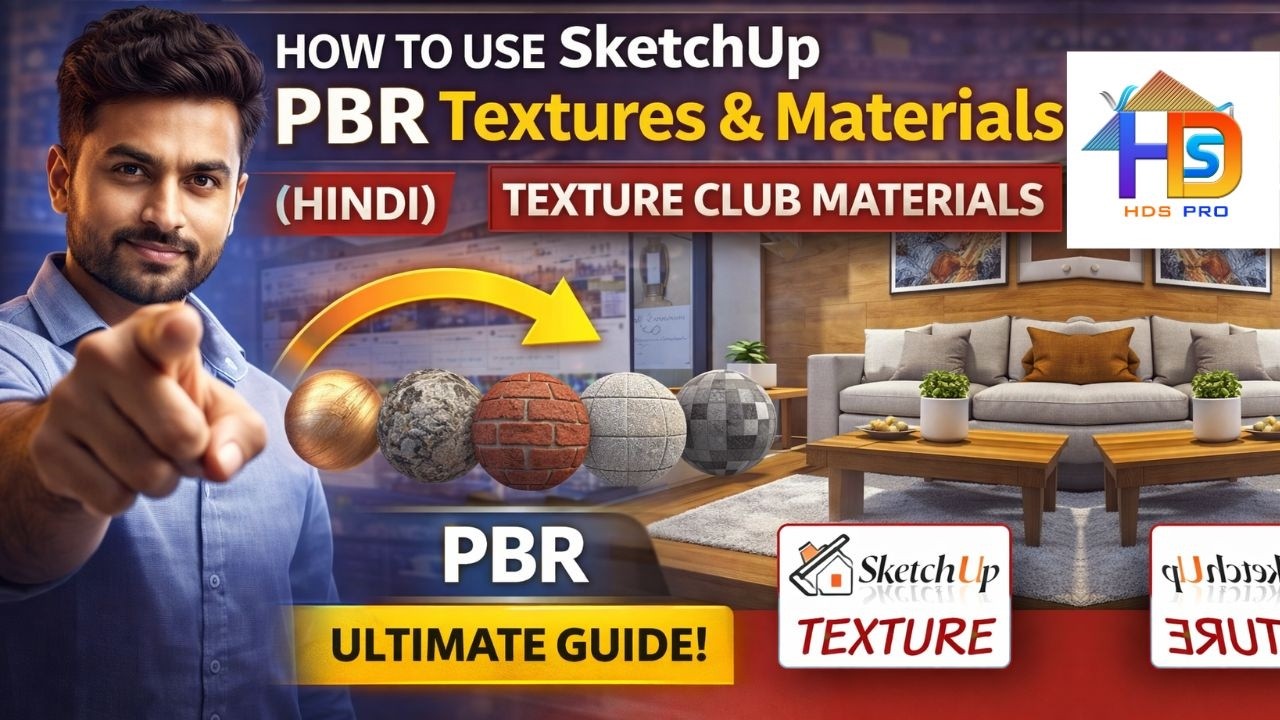 How to Use SketchUp PBR Textures and Materials | SketchUp Texture Club ...