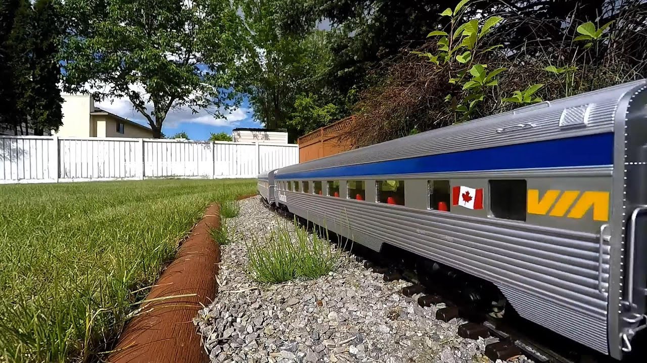 G Scale VIA Rail - YouTube
