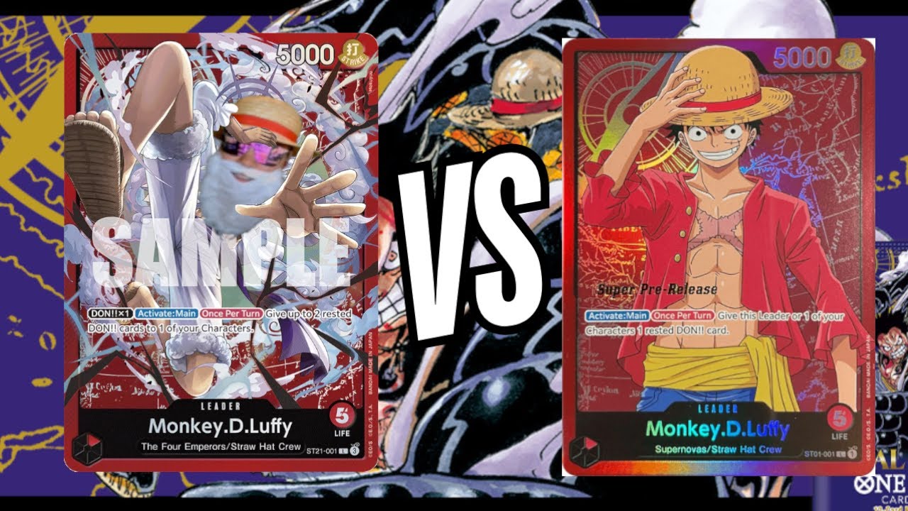 ST21 Luffy Gameplay vs ST01 Luffy | ONE PIECE CARD GAME [OP10] - YouTube