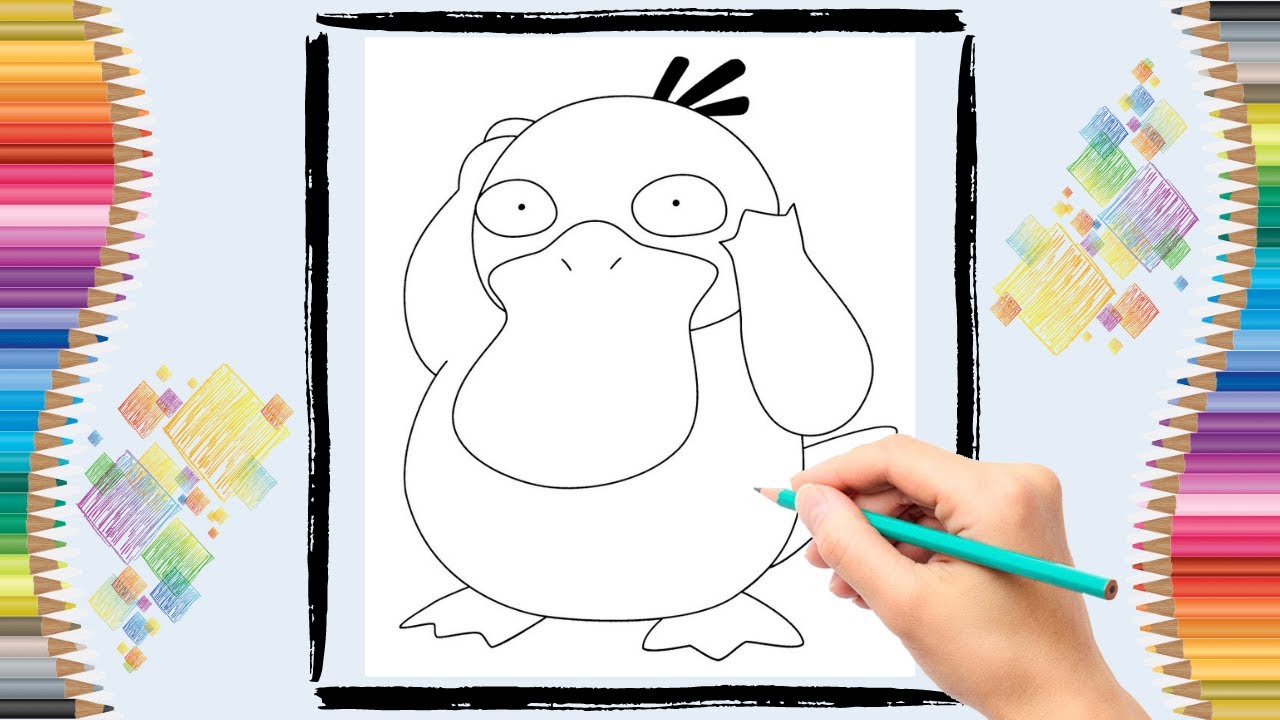 Mewarnai Gambar Pokemon Psyduck | Pokemon Lucu Yang Suka Sakit Kepala # ...