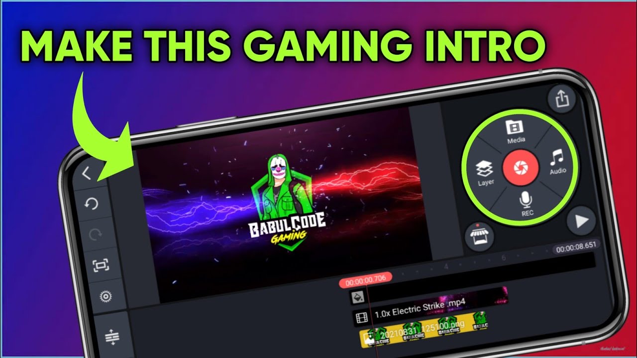How To Make A Gaming Intro In Kinemaster Android Make A Intro For