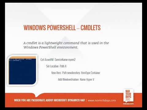 Dynamics NAV TechDays 2013 NAV deployment and servicing for Azure and on prem - YouTube
