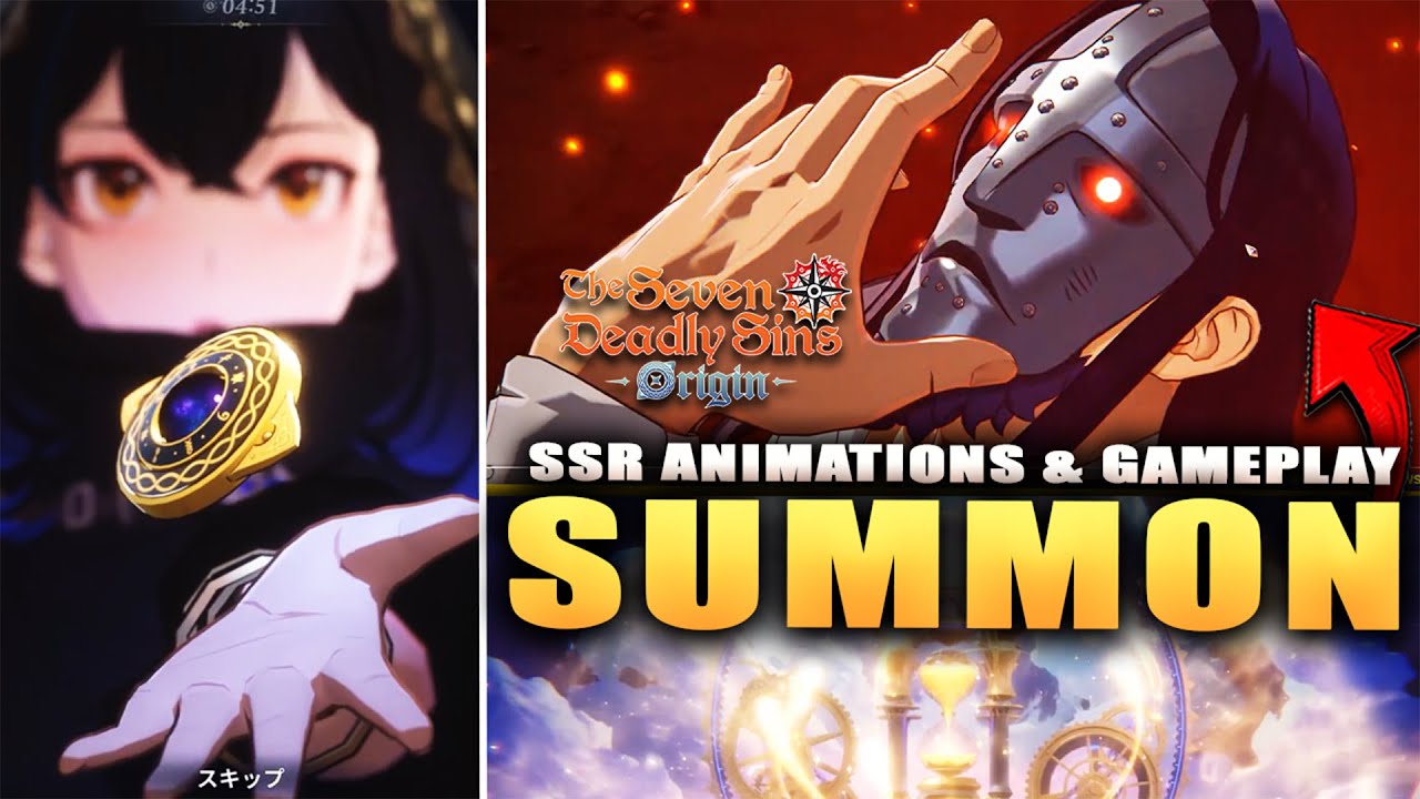 7DS ORIGIN FIRST SUMMONS EVER! SSR SUMMON ANIMATIONS & MORE GAMEPLAY ...