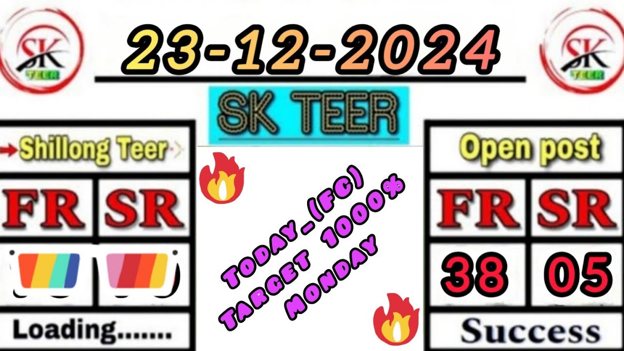Shillong Teer Target 23 12 2024 Teer Hit Number Khasi Hills Archery shillong-teer-target-23-12-2024-teer-hit-number-khasi-hills-archery