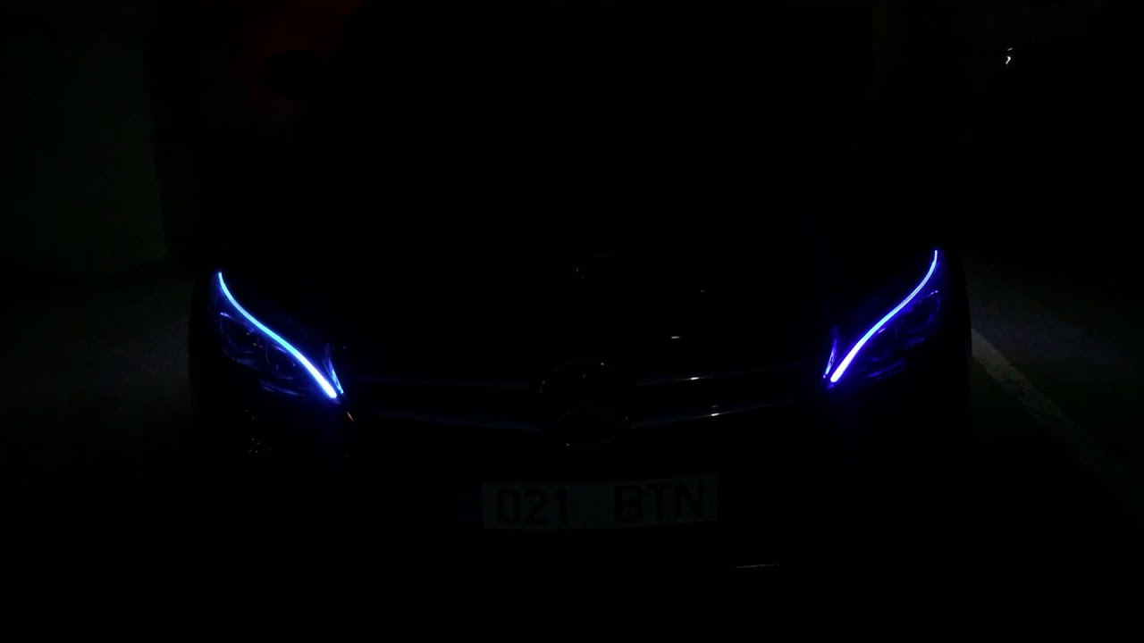 Mercedes welcome lights - YouTube