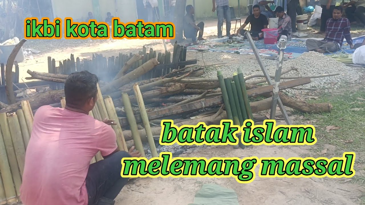 batak islam melemang massal, silaturrahmi sambut ramadhan - YouTube