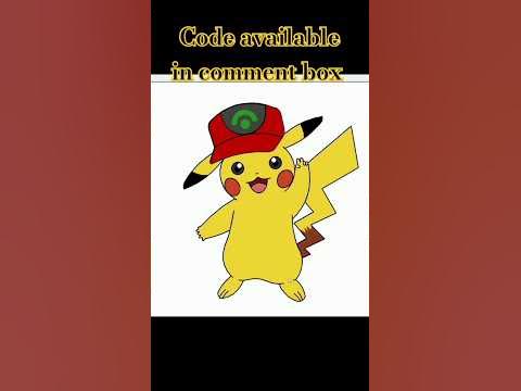 Pikachu 🙈| python turtle graphics design | #shorts #python #turtle # ...