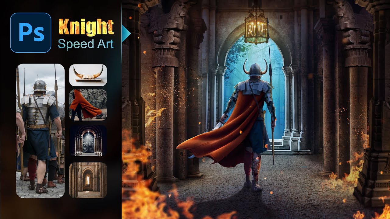 knight Cinematic Fantasy Photo Manipulation Speed Art | Photoshop ...