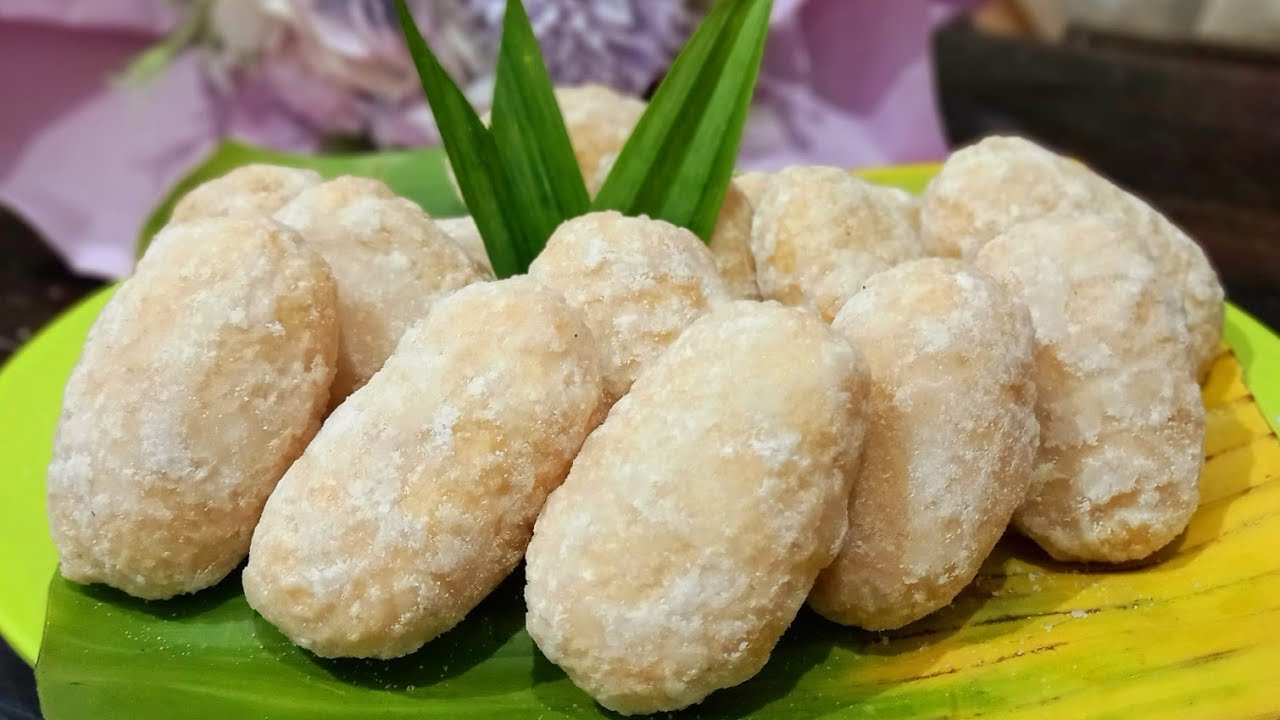 Gurih, garing di luar dan melur di dalam. Getas tepung ketan putih # ...