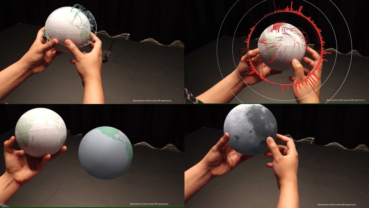 Tangible Globes for Data Visualisation in Augmented Reality - YouTube