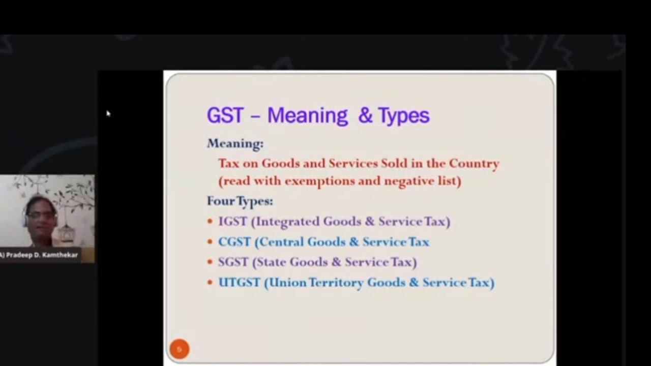 GST and Types of GSTs - YouTube