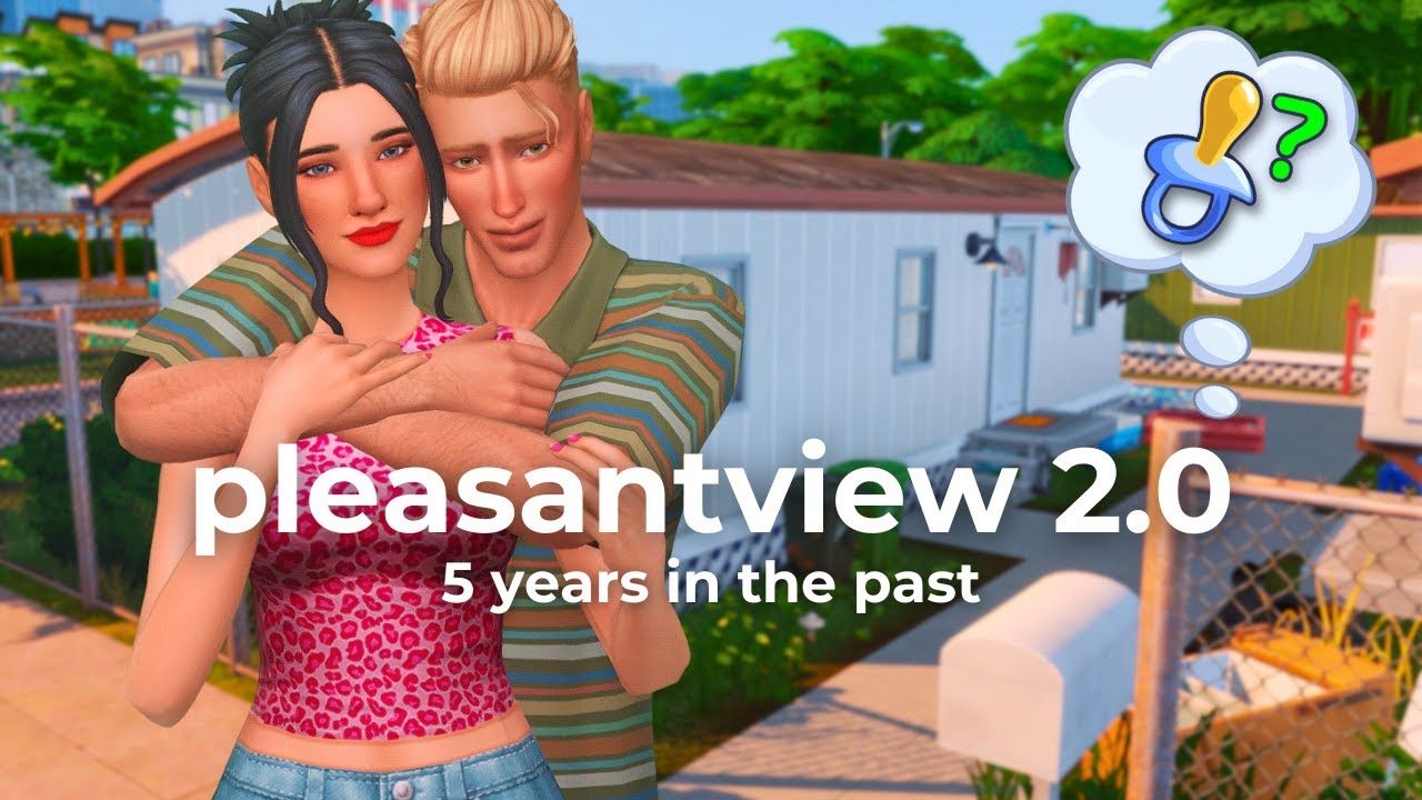 i turned newcrest into early pleasantview | sims 4 save file - YouTube