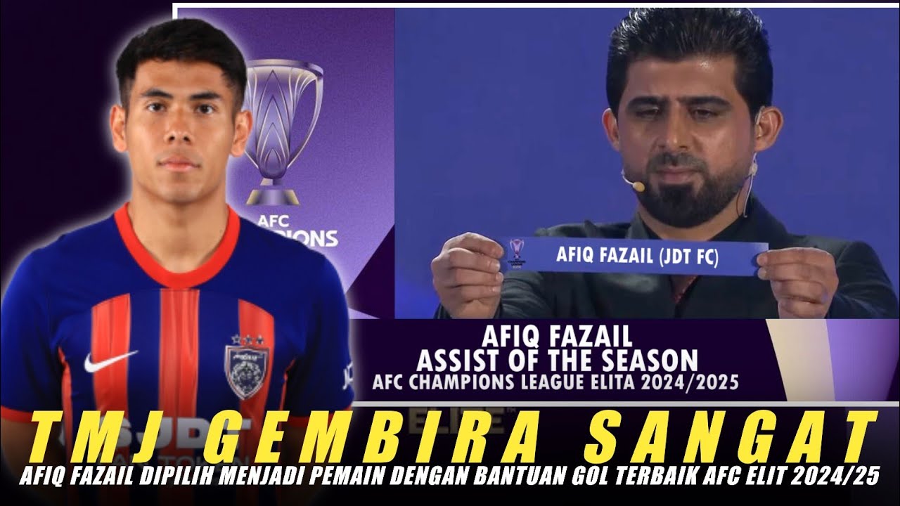 🔴RASMI Terpilih😍Afiq Fazail Dipilih Menjadi Pemain Dengan Bantuan Gol ...