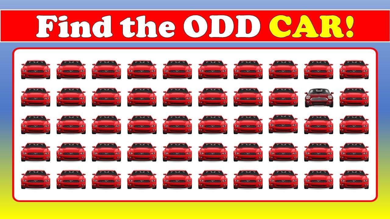 🕒 Speedy Brain Teaser: Spot the Odd CAR in 4 Seconds! CHALLENGE GAME ...