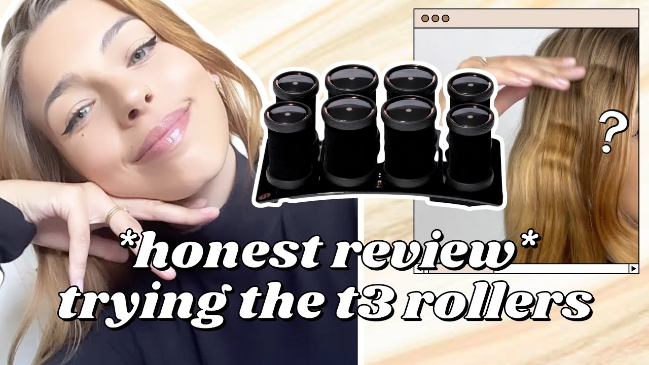 HONEST REVIEW - TRYING THE T3 HOT ROLLERS LUXE *IT GOES WRONG* I ...