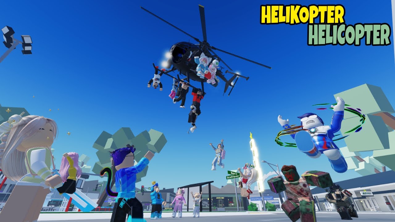 Horee Ada Helikopter Helicopter di Brookhaven City - Animasi Roblox ...