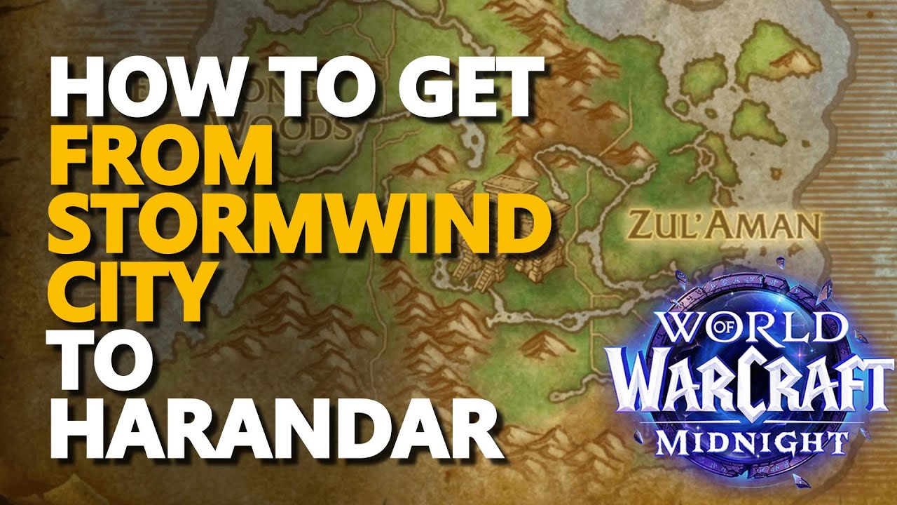 How to get from Stormwind City to Harandar WoW - YouTube