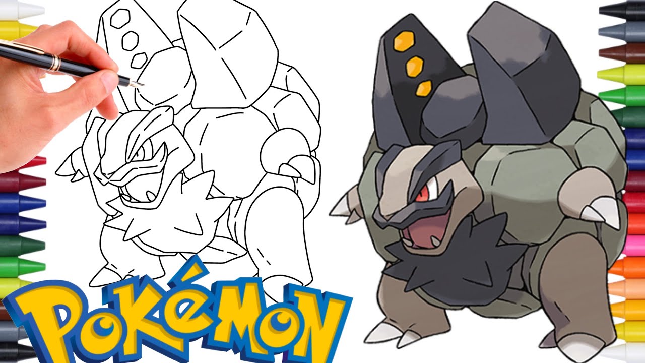 Como Desenhar O POKÉMON ALOLAN GOLEM ! | Alolan Form Pokemon - YouTube