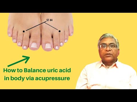 Acupressure point to balance uric acid in body - YouTube