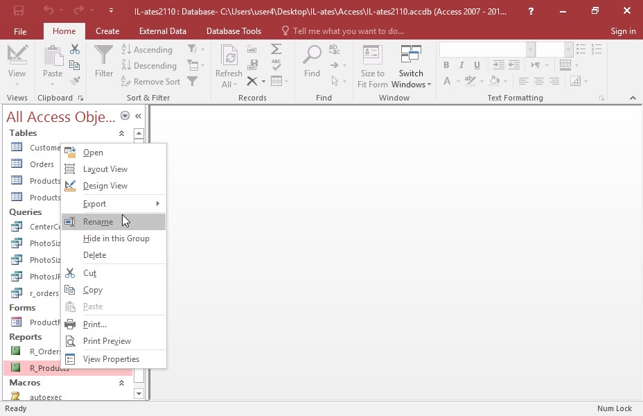Delete both the Code text box from the Detail and its respective label ...