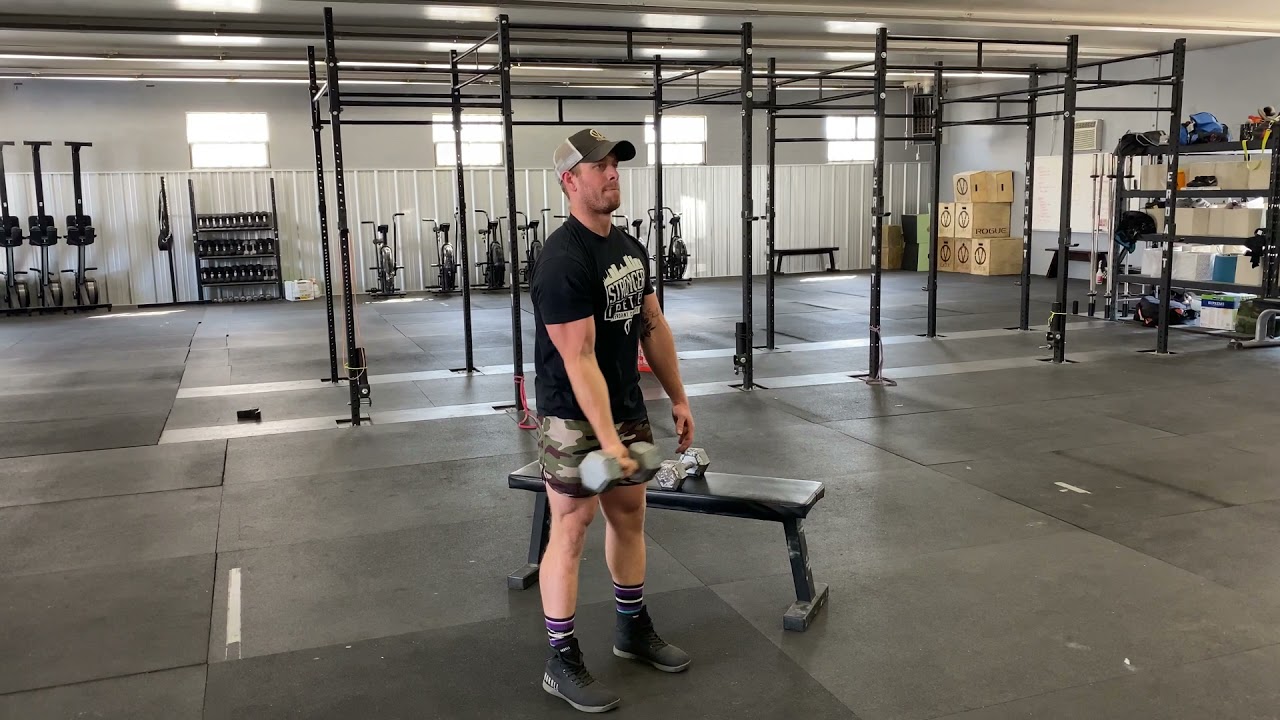 Summer Upper Body: Single Arm Supinated DB Front Raise - YouTube