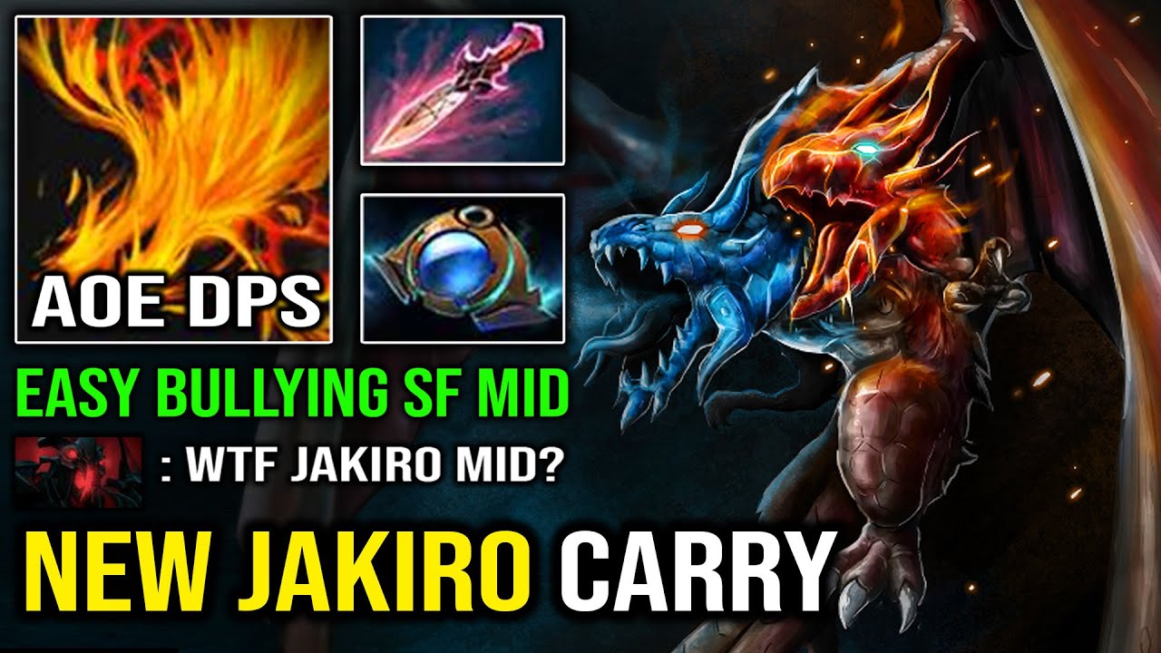 How to Carry Mid Jakiro Against SF with 1st ITEM Witch Blade Super AoE ...