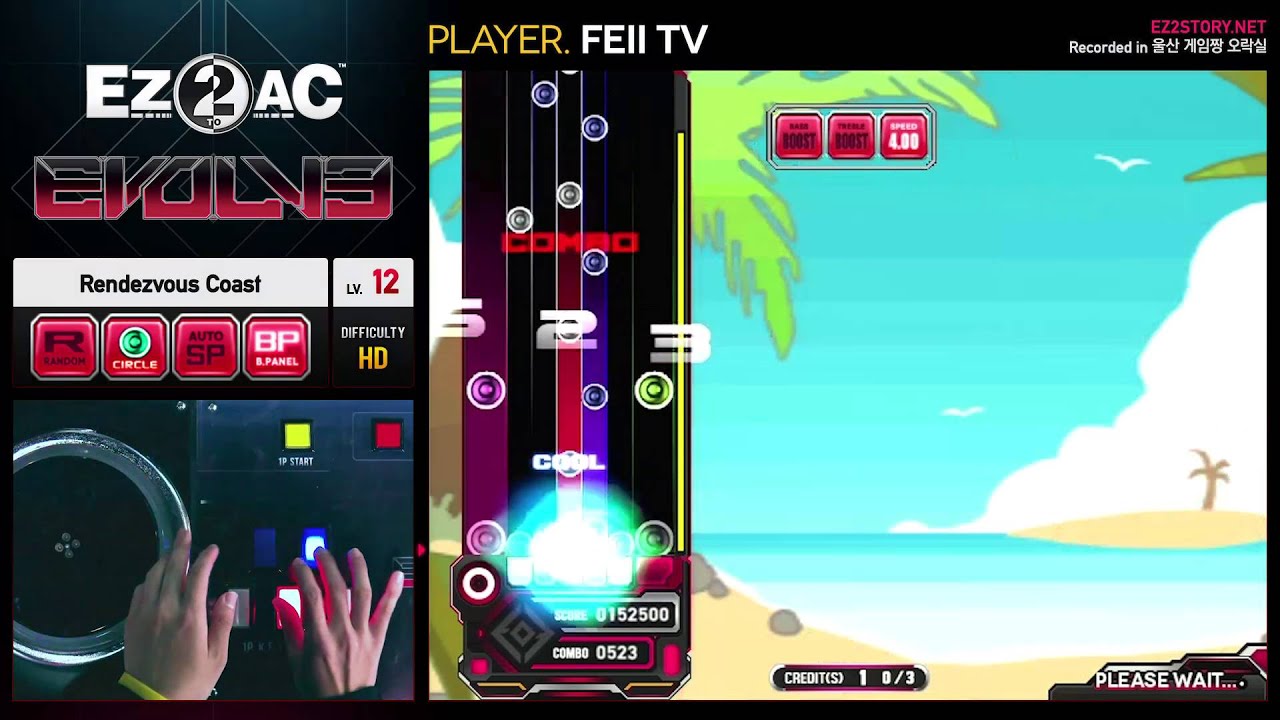 [EZ2AC : EV] 5K - (12) Rendezvous Coast [HD] (Ver 2.02b) - YouTube