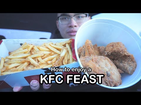 How to enjoy a KFC BUCKET FEAST