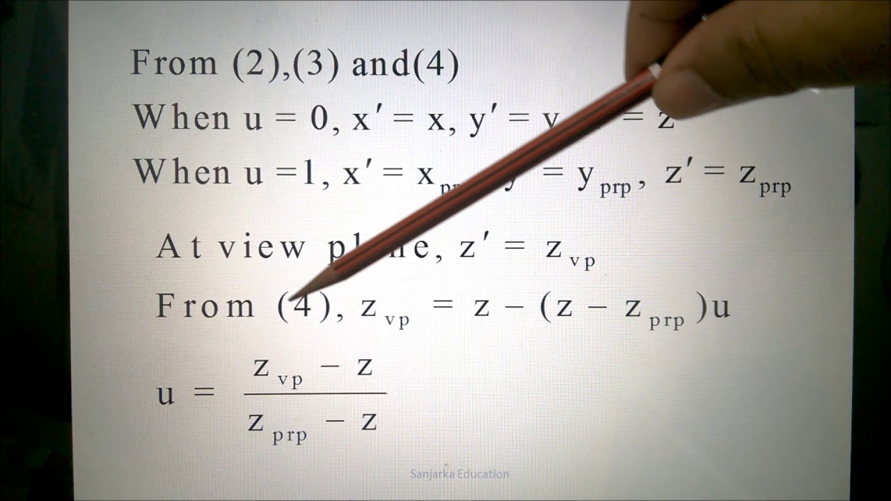 Computer Graphics Perspective Projection Transformation Coordinates computer-graphics-perspective-projection-transformation-coordinates