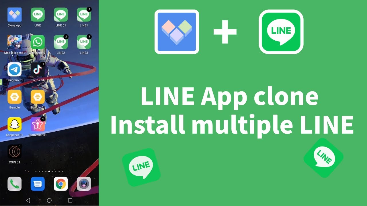 LINE App clone：How to use second LINE | How to install multiple LINE ...