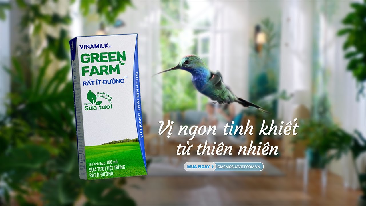 SỮA TƯƠI VINAMILK GREEN FARM - VỊ NGON TINH KHIẾT TỪ THIÊN NHIÊN - YouTube