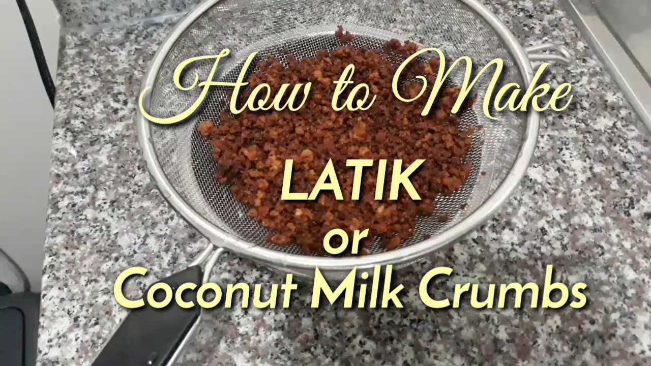 How to Make Latik or Coconut Milk Crumbs - YouTube