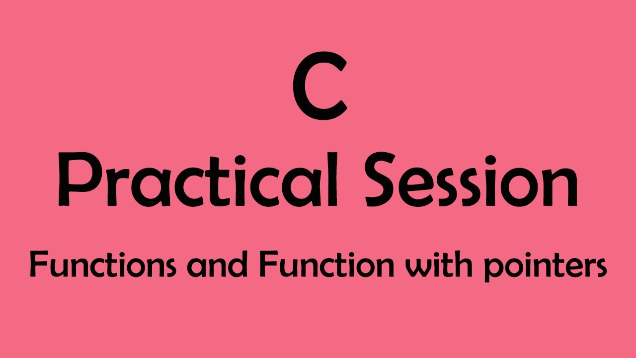 Functions in C Language for OUSL Practical session - YouTube