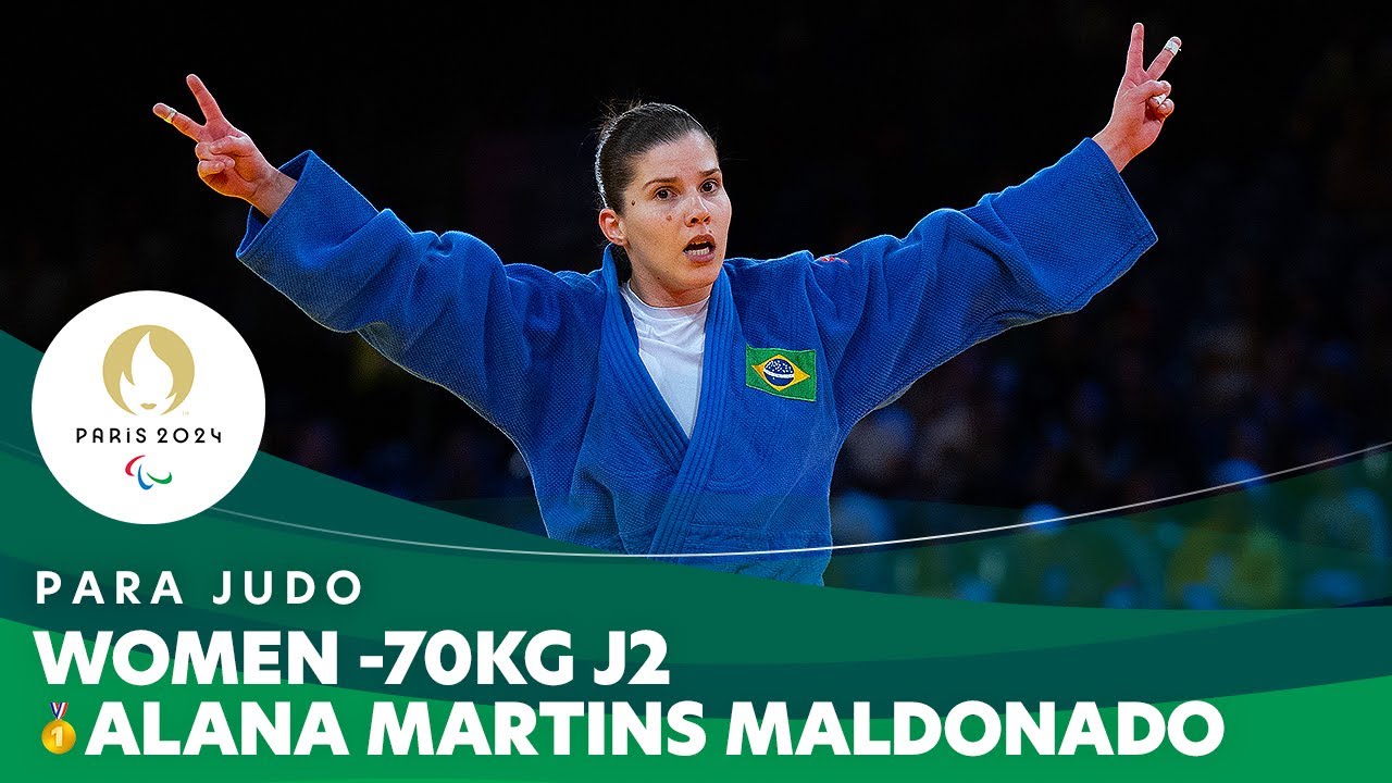 🇧🇷 Alana Martins Maldonado Shines in Women -70Kg J2 Final | Para Judo ...