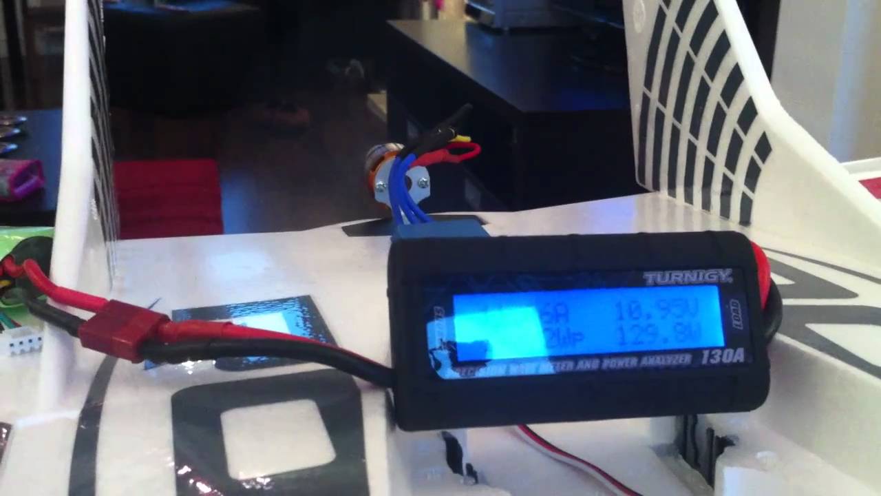 Jamara Roo RCTimer 2826/6 40Amp ESC 6x6 Graupner Prop pulling 230Watts ...