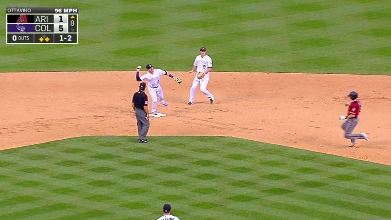 ARI@COL: Herrmann comes home on double play in 8th - YouTube