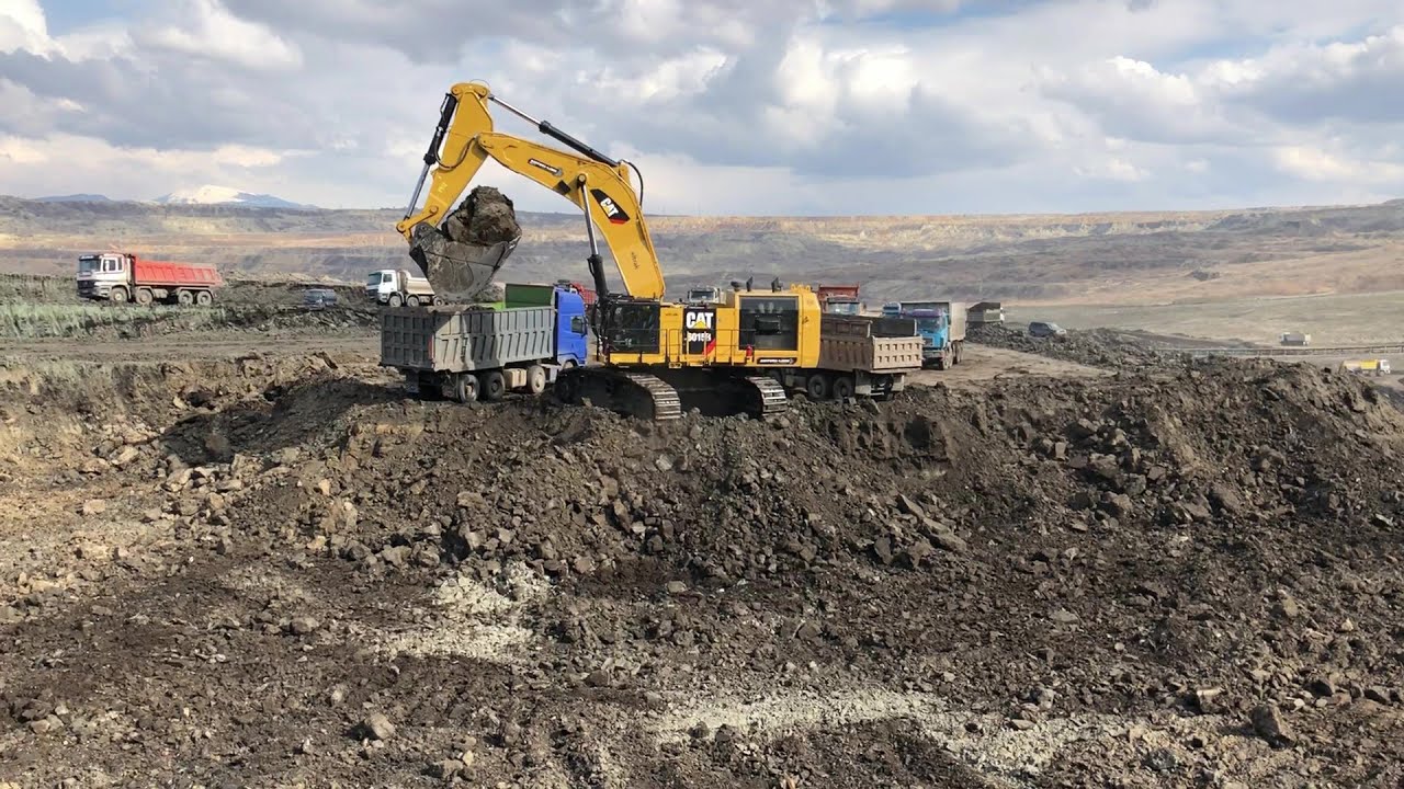 Caterpillar 6015B Excavator Loading Mercedes & MAN Trucks - Sotiriadis ...