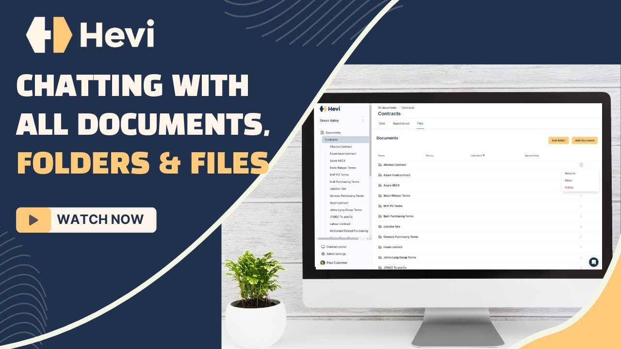 Document Heirarchy and Chatting with Folders and Files in Hevi - YouTube