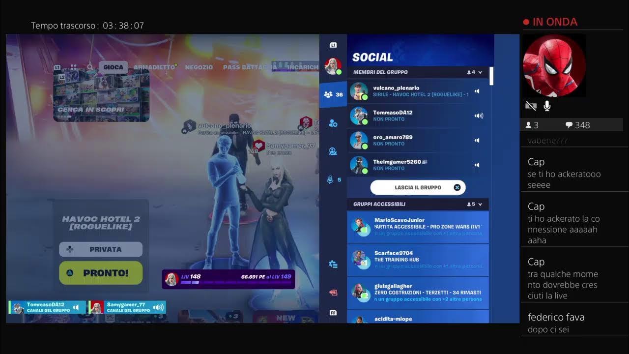 LIVE FORTNITE ITA buon pomeriggio a tutti :) finiamo le missioni - YouTube