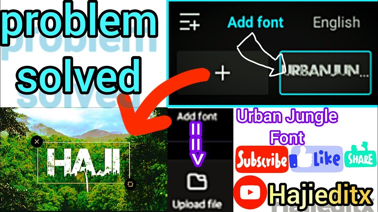 New TikTok trend Urban jungle font Editing (problem solved) How to Edit urban jungle font in ...